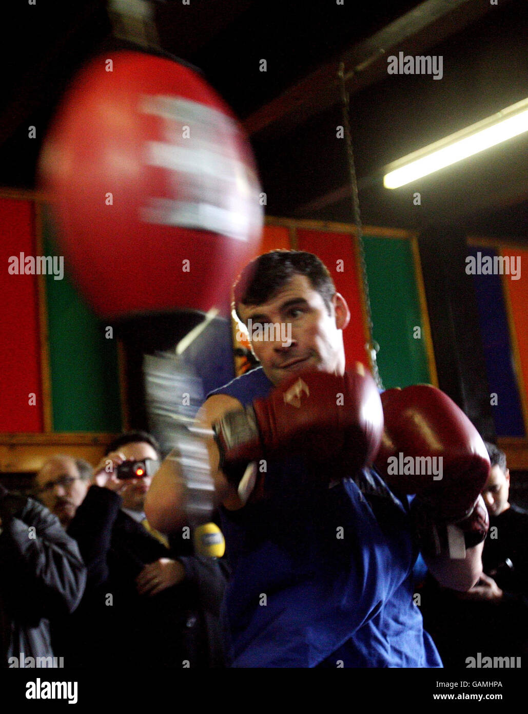 Boxing - Joe Calzaghe Open Workout - Abercarn Stock Photo - Alamy