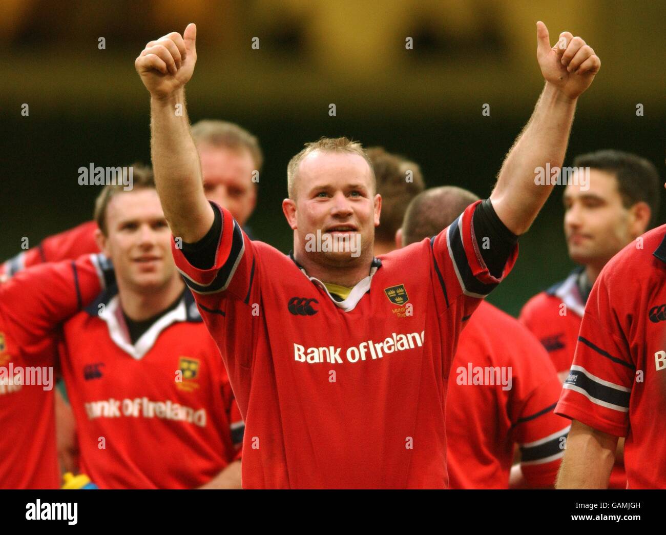 Rugby Union - Celtic League - Final - Munster v Neath. A thumbs up from ...