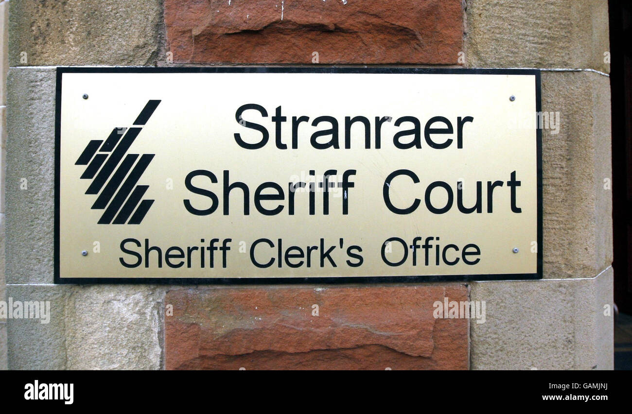 Stranraer Sheriff's Court Stock Photo - Alamy