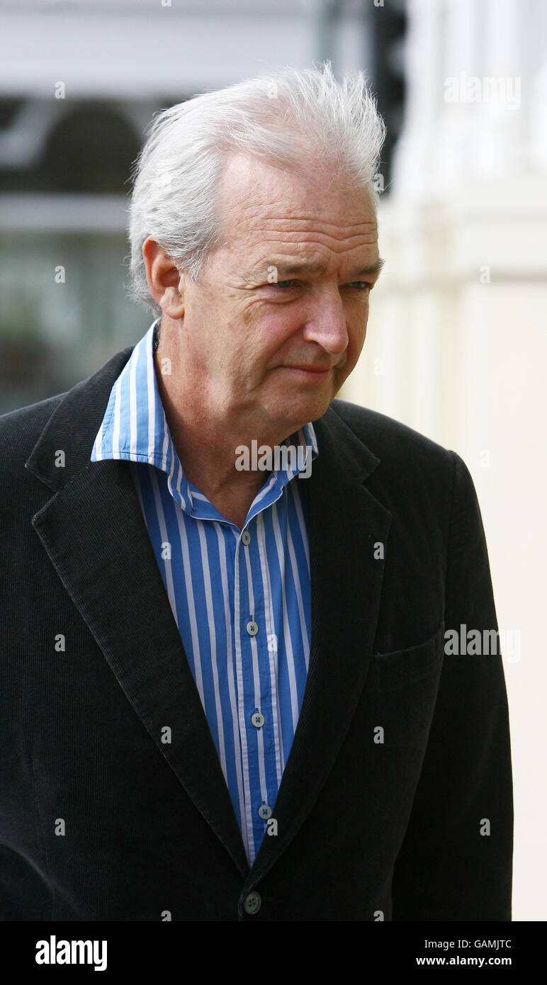 Newsreader Jon Snow arrives at the Grand Hotel in Brighton, East Sussex ...