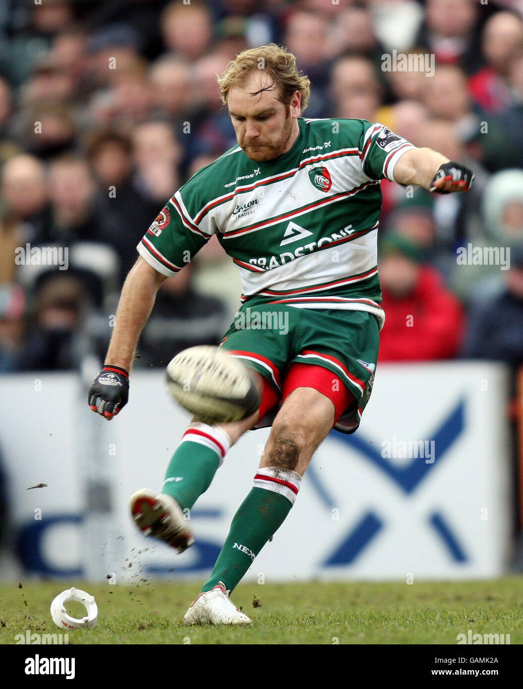 Rugby union guinness premiership welford road hi-res stock photography ...