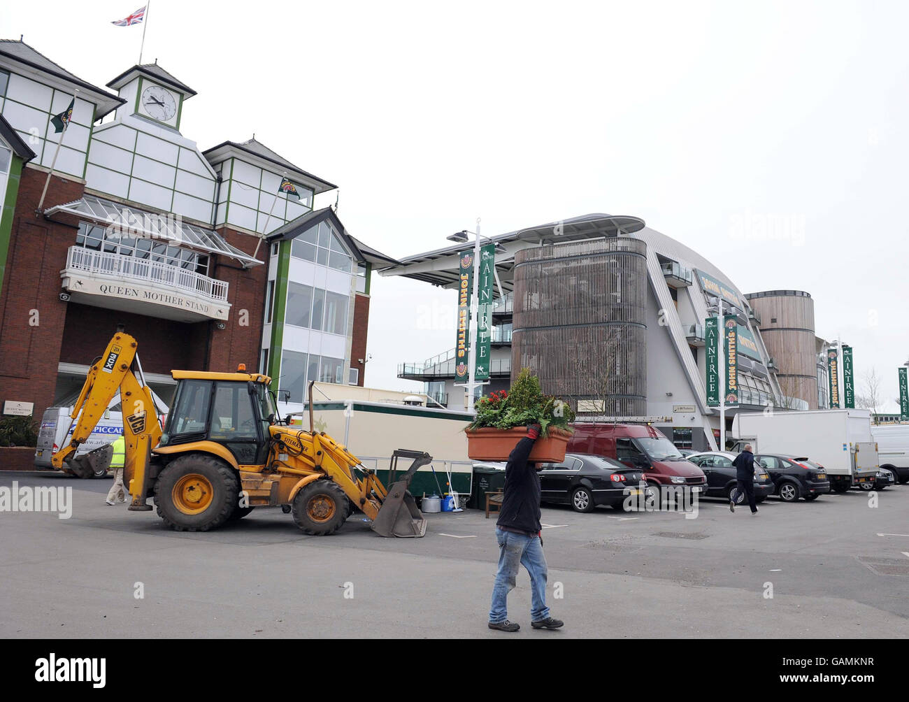 Horse Racing - Grand National Preview - Aintree Racecourse Stock Photo ...