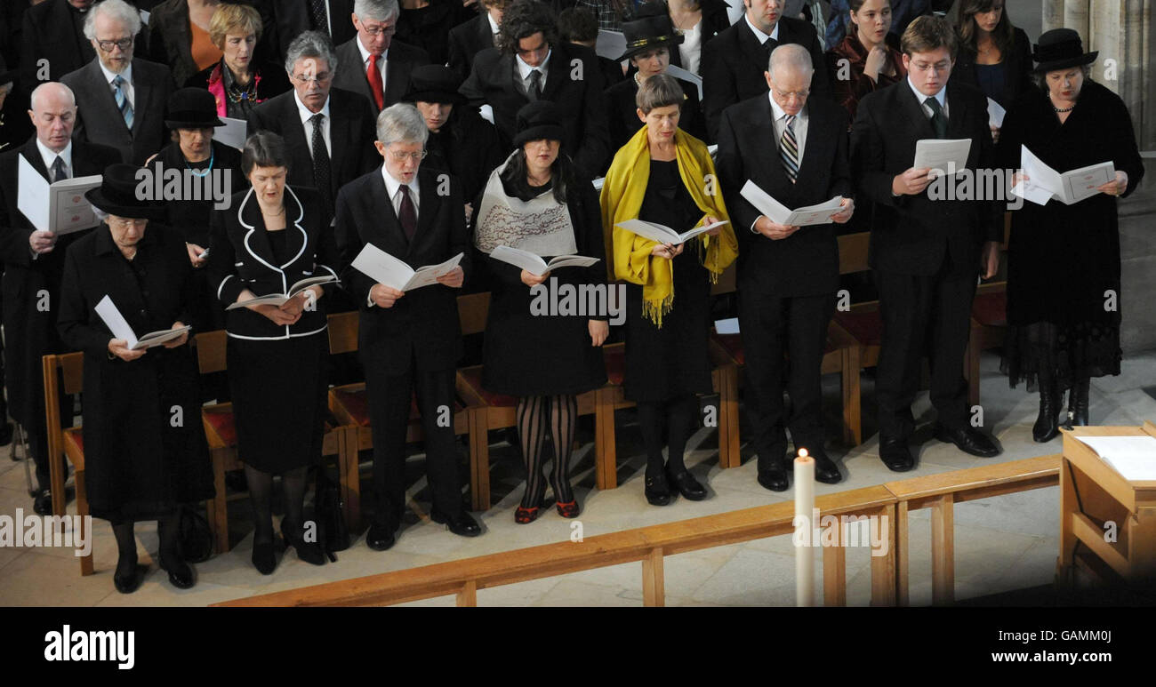 General view of the congregation including left to right Lady June ...