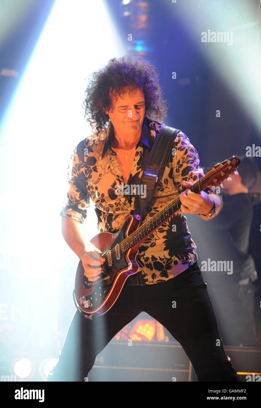 Brian May of Queen during their performance on 'Al Murray's Happy Hour ...