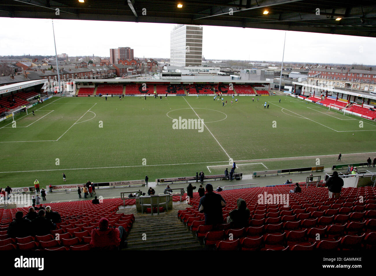 Football general view red seats datacoapplies hi-res stock photography ...