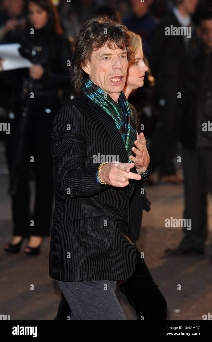 Mick Jagger of The Rolling Stones arrives for the UK Film Premiere of ...