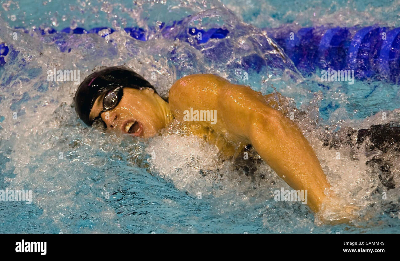 Christopher Alderton completes in the Men's 200 metres freestyle heats ...