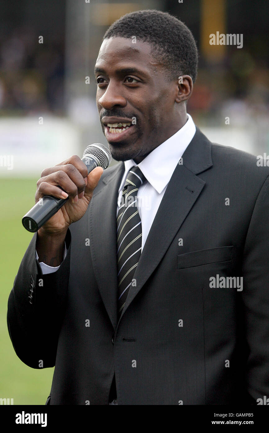 Rugby suit microphone half length mid top hi-res stock photography and ...