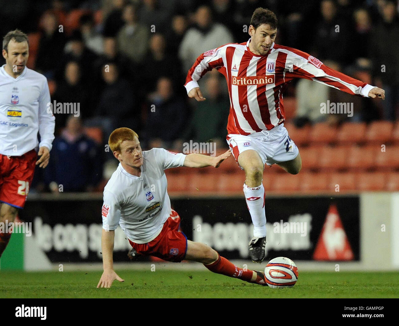 In the coca cola championship match at britannia stadium hi-res stock ...
