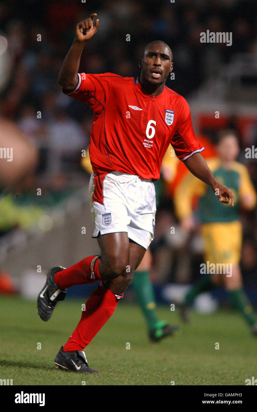 Soccer - International Friendly - England v Australia. Sol Campbell ...