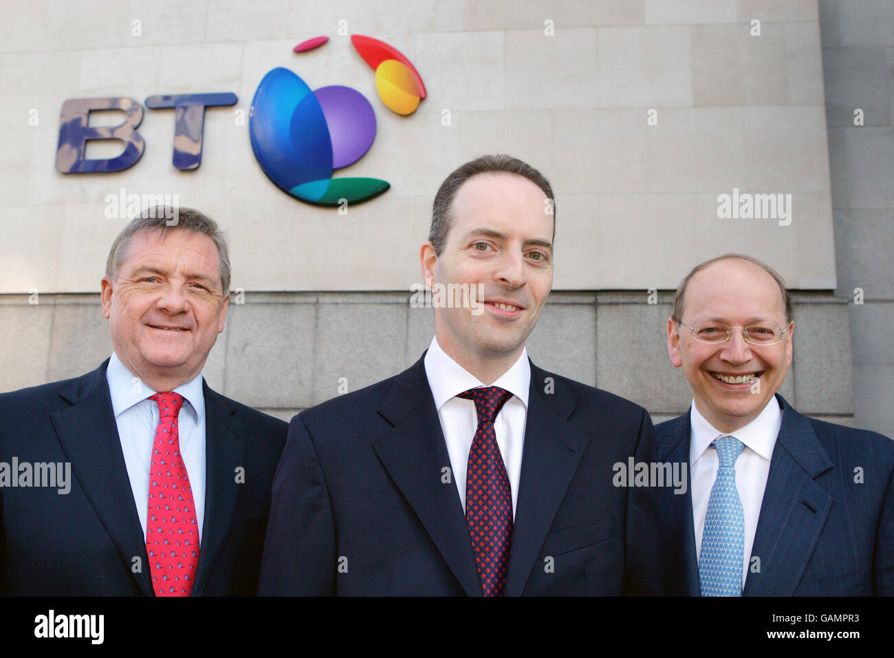 (From the left) Sir Mike Rake, Ian Livingston and Ben Verwaayen stand ...