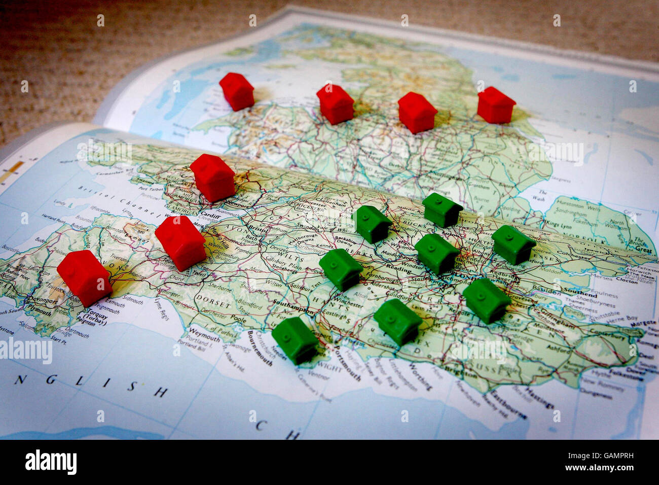 House monopoly map hi-res stock photography and images - Alamy