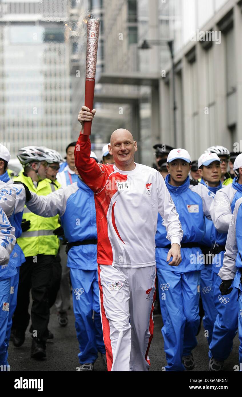 Beijing Olympics Torch Relay - London Stock Photo - Alamy