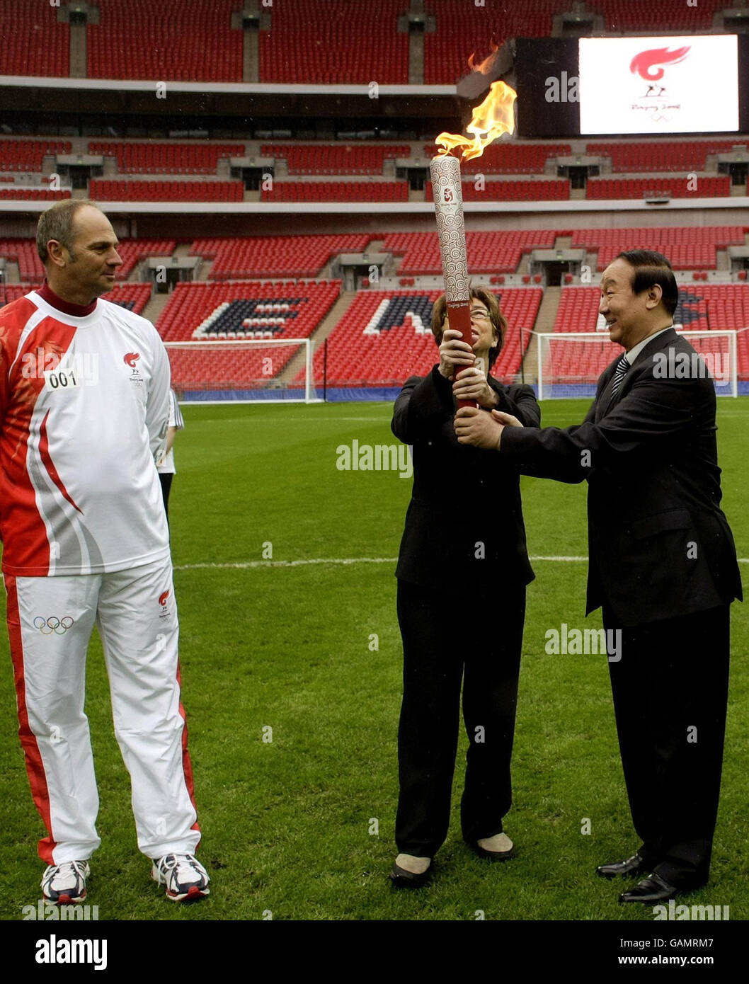 Beijing Olympics Torch Relay - London Stock Photo - Alamy