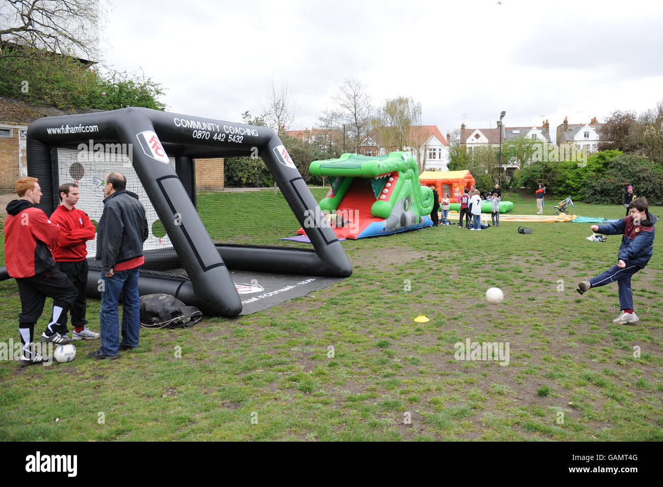 Soccer fulham community day bishops park hi-res stock photography and ...