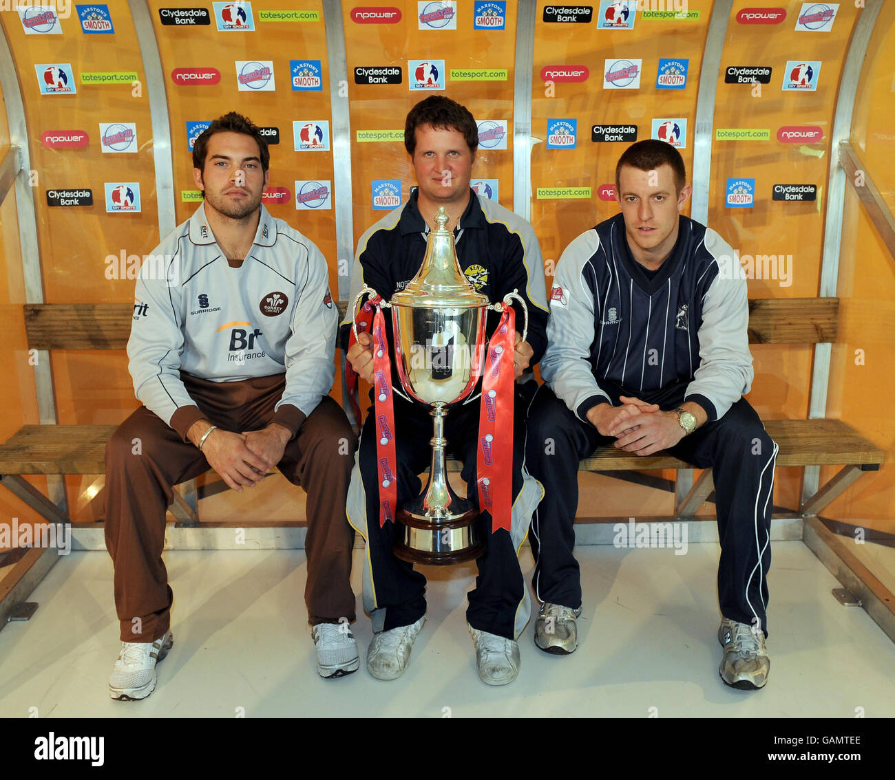 (Left to right) James Benning, Robert Key and Jimmy Anyon pose with the ...