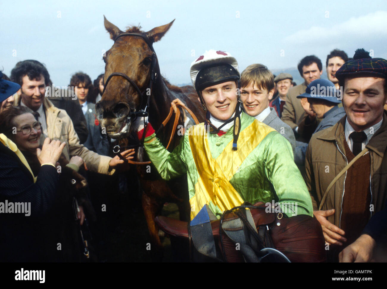 Gold cup winner bregawn and his jockey graham bradley hi-res stock ...