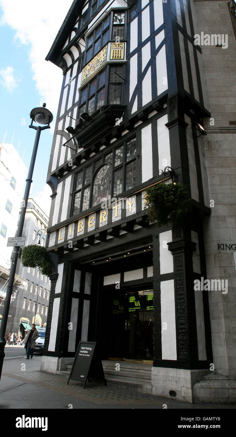 General view of the Liberty's store in London's Soho Stock Photo - Alamy