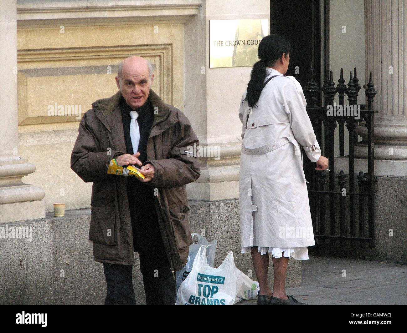 David Wilshaw and Nancy Stevenson outside Bristol Crown Court today ...