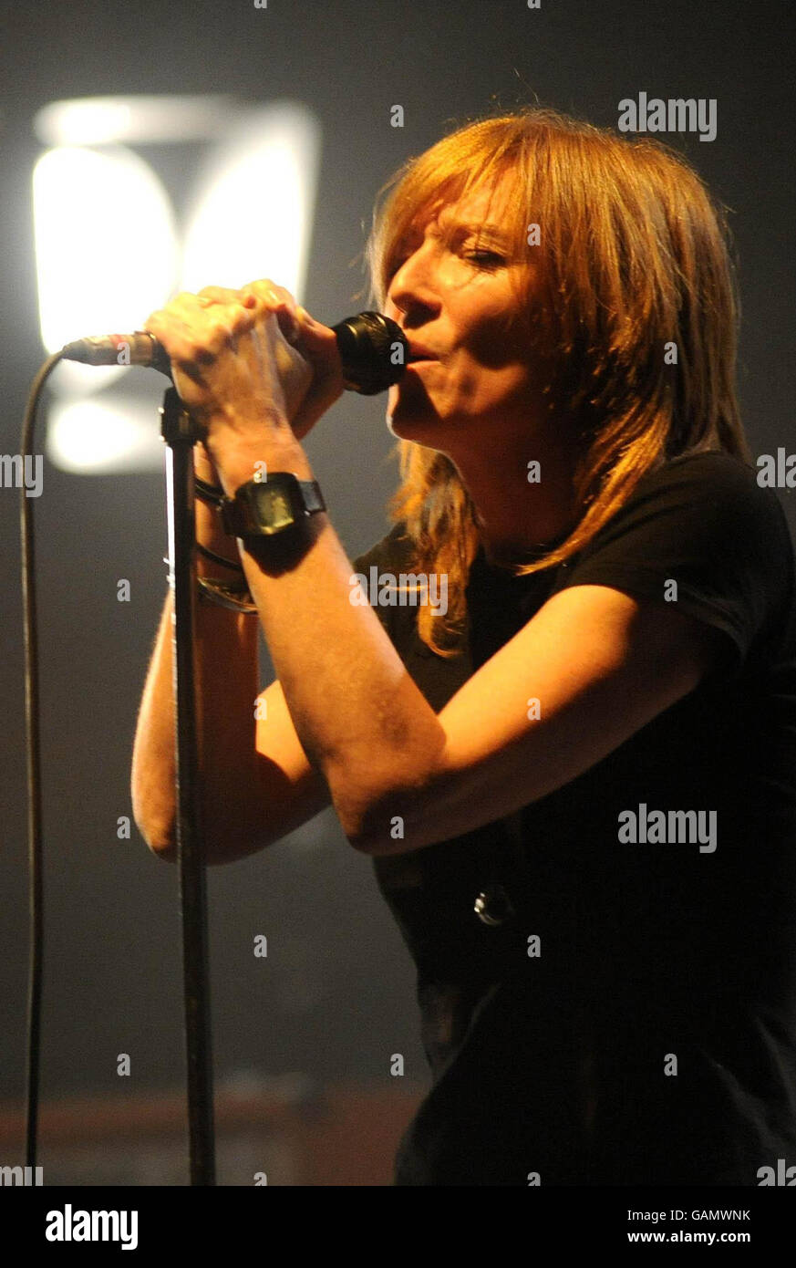 Portishead in concert - London. Portishead, fronted by lead singer Beth ...