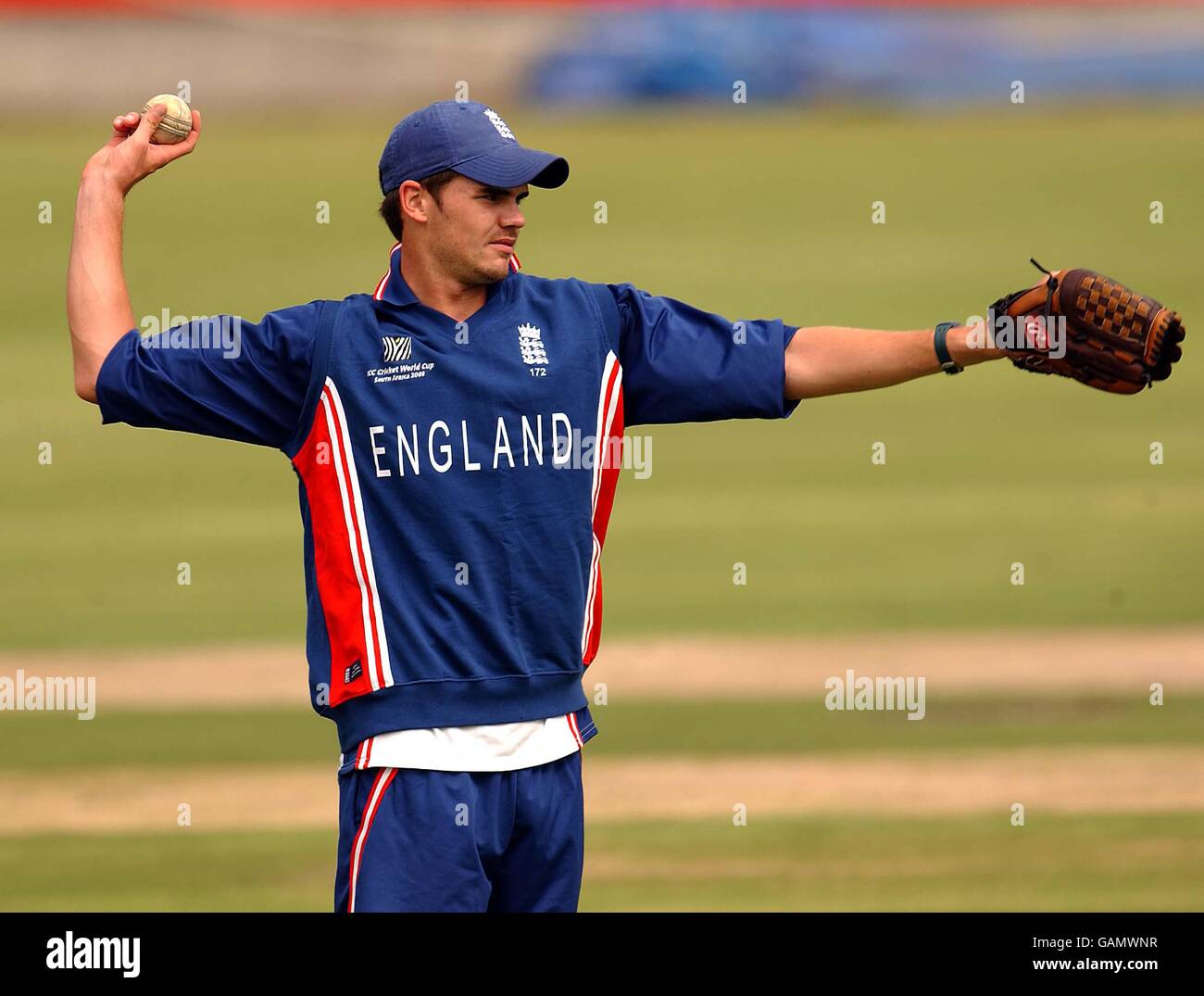 Cricket - World Cup 2003.. England's James Anderson during nets in ...