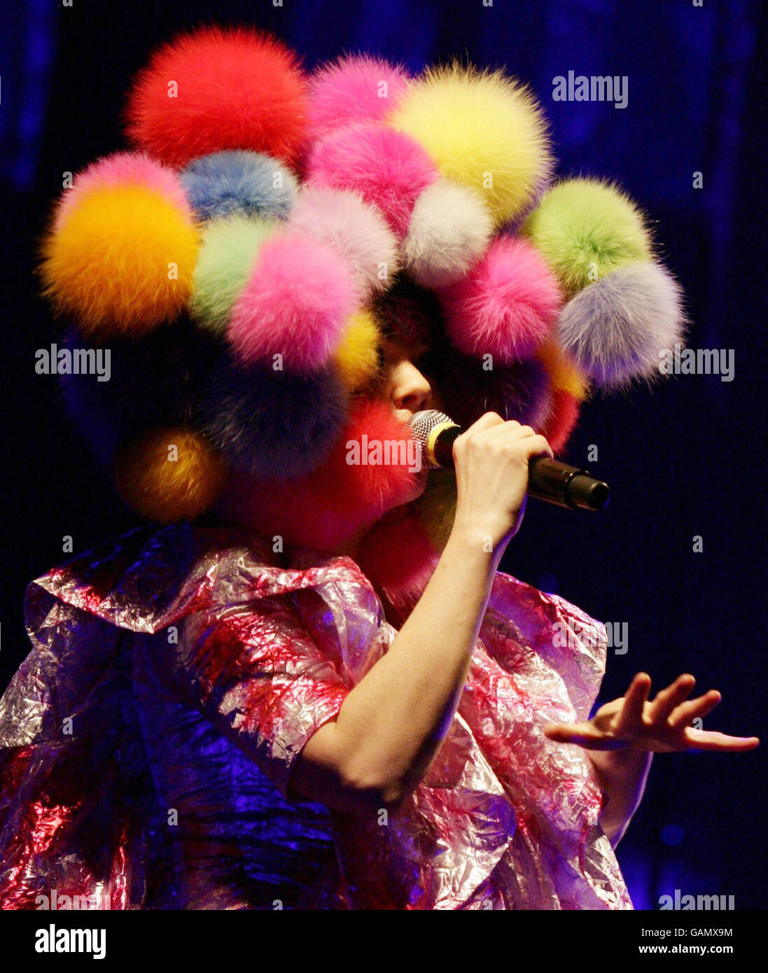 Bjork on stage in concert hi-res stock photography and images - Alamy