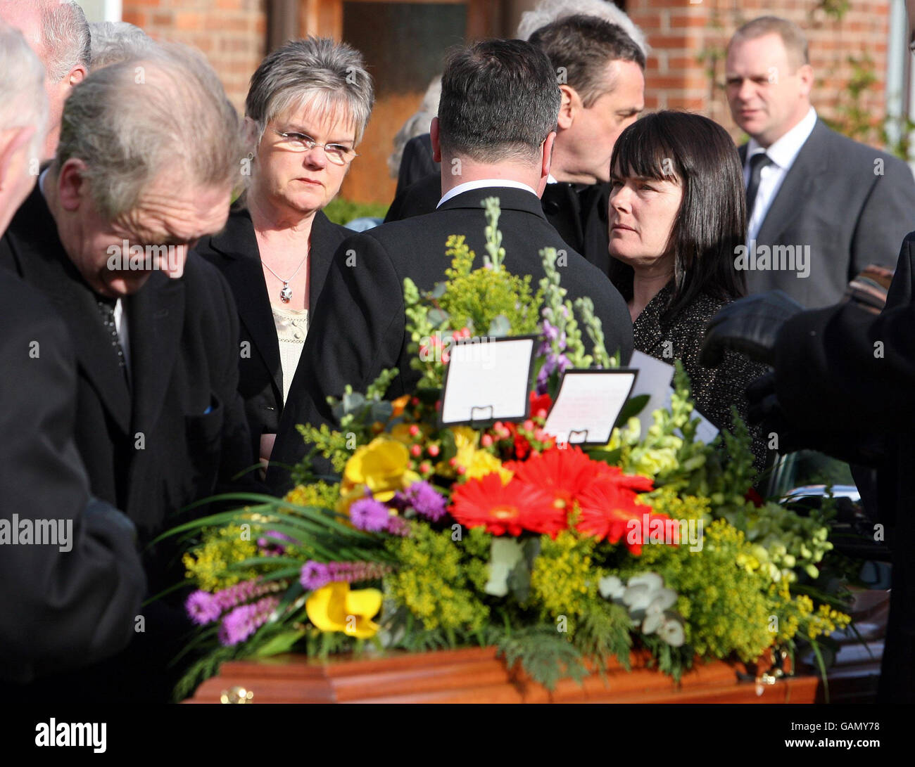 The coffin of Dickie Best, the father of George Best is removed from ...