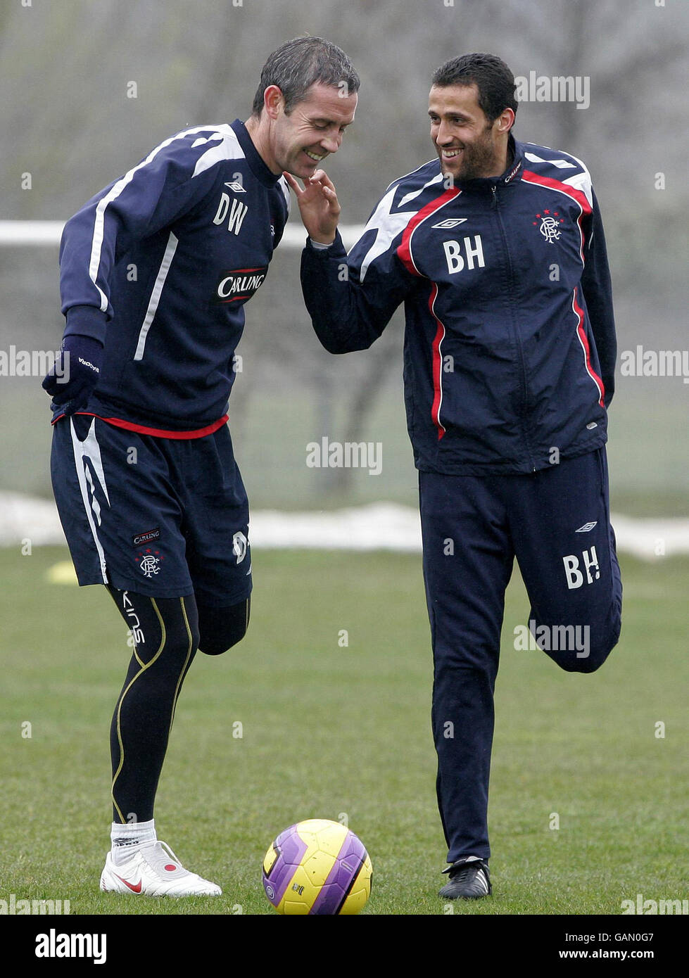 Soccer - Rangers Training Session - Murray Park Stock Photo - Alamy