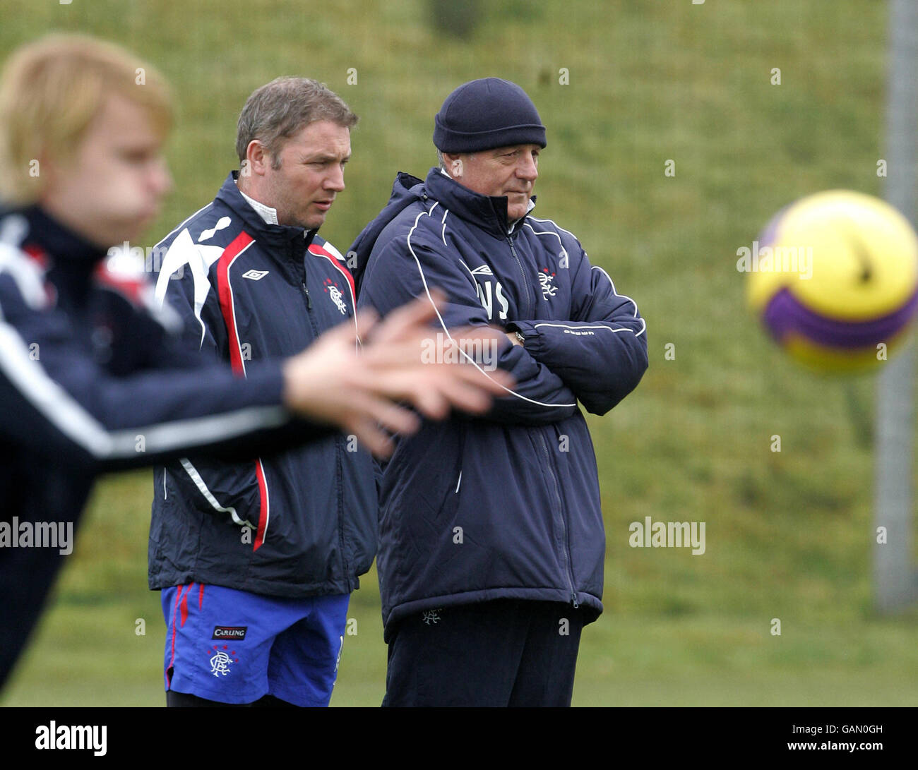 Soccer - Rangers Training Session - Murray Park Stock Photo - Alamy
