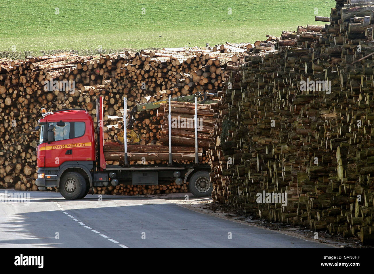 Power station opening. A general view of Steven's Croft station near ...