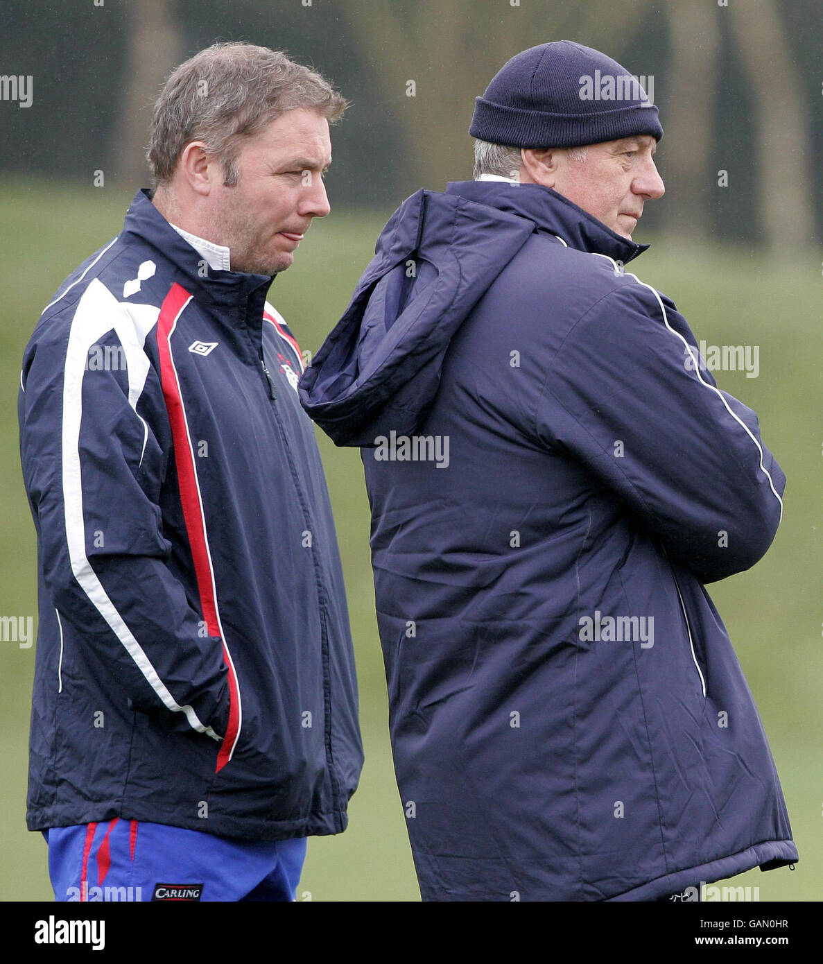 Soccer - Rangers Training Session - Murray Park. Rangers manager Walter ...