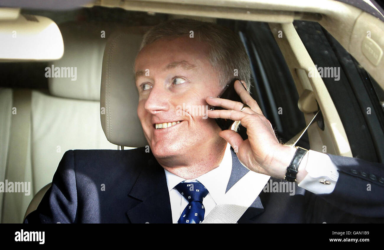 Chief executive Sir Fred Goodwin leaves the Edinburgh International ...