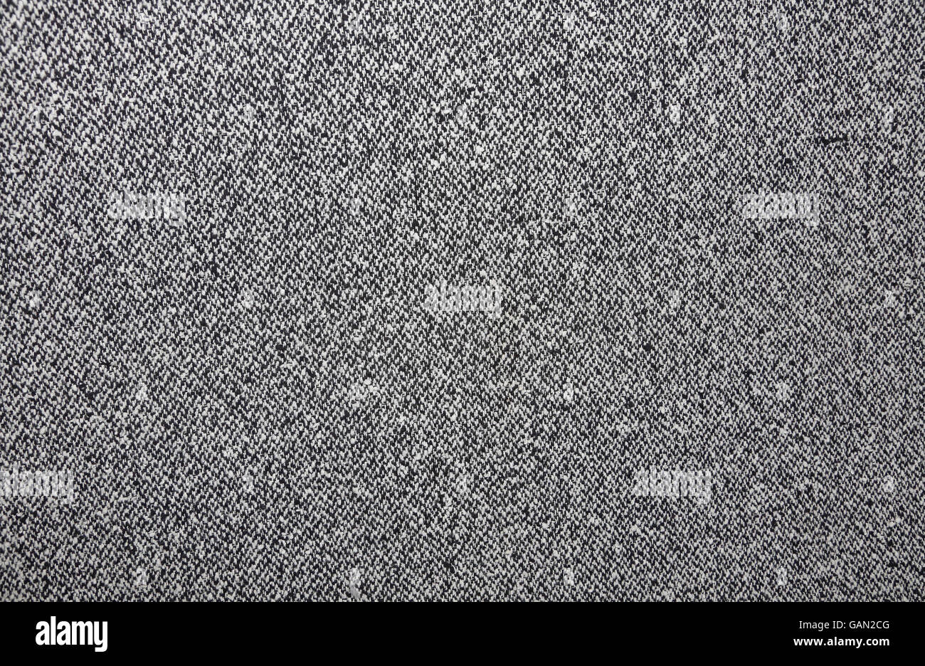 fabric coarse texture of black and white color woolen threads obtained ...