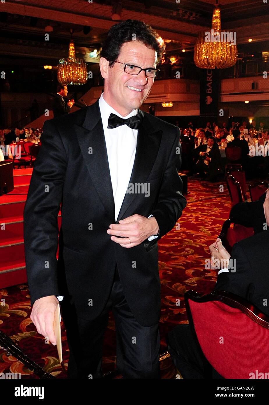 England manager Fabio Capello at the PFA Player of the Year Awards 2008 ...