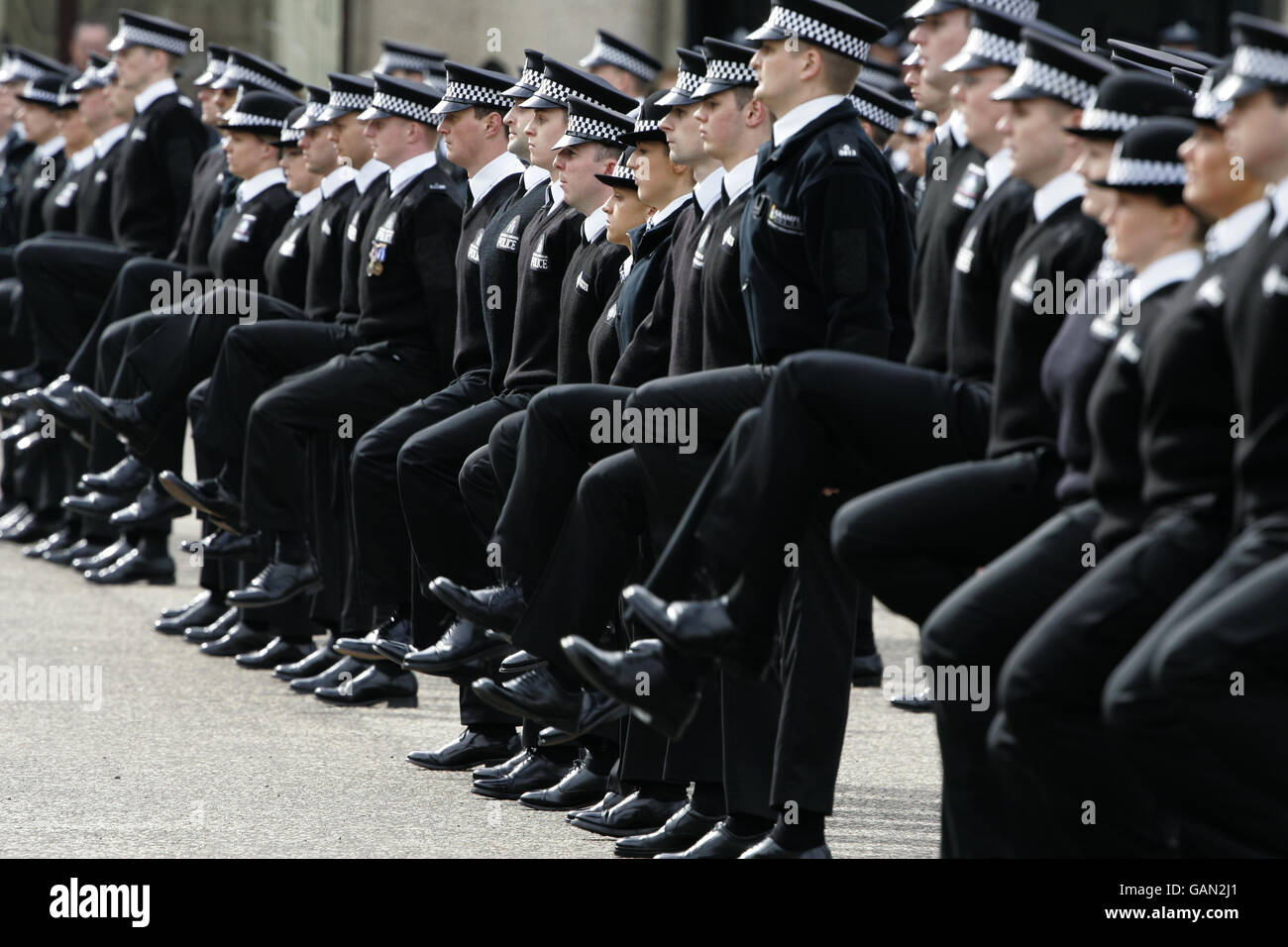 A general view at Tulliallan police college showing the latest batch of ...