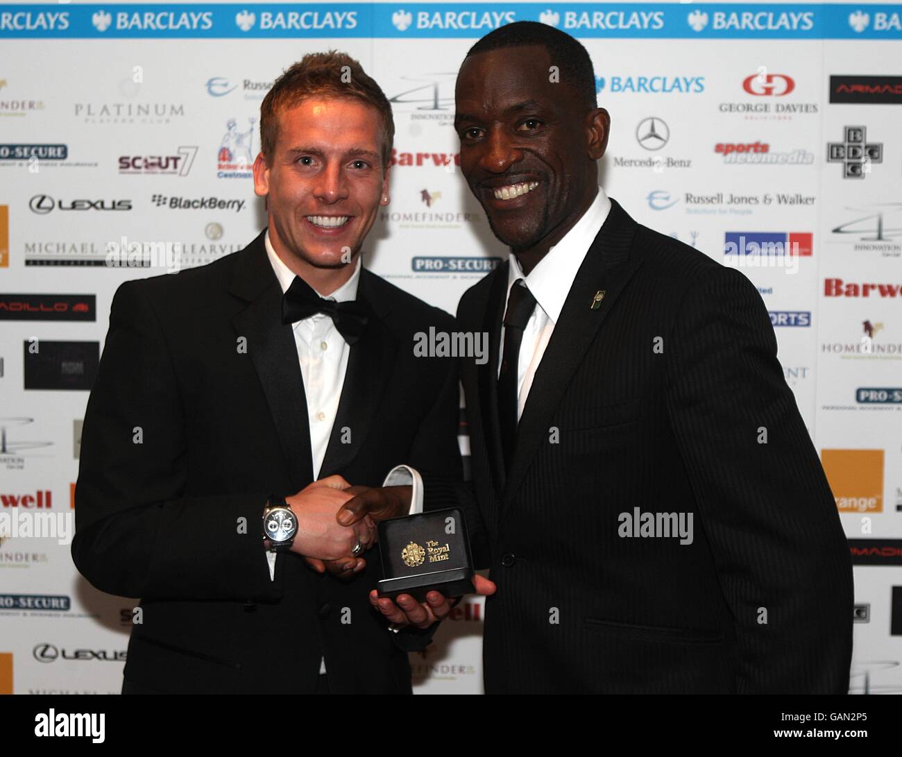 Barnsley's Brian Howard with his award for Divisional Team of the Year ...