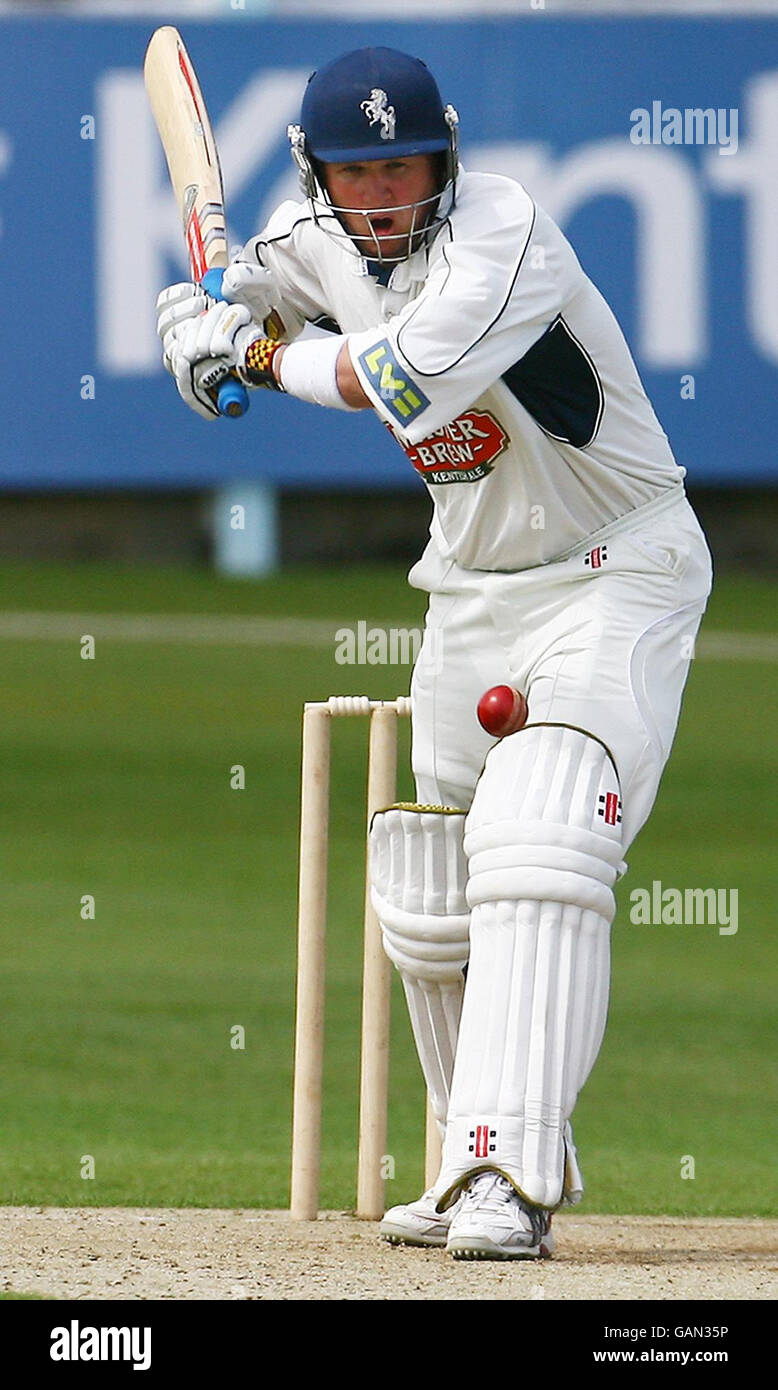 Cricket kent v new zealand day one st lawrence ground hi-res stock ...
