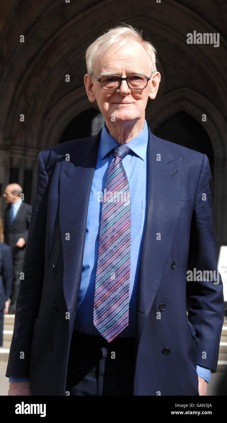 Stuart Wheeler stands outside the Royal Courts of Justice in London ...