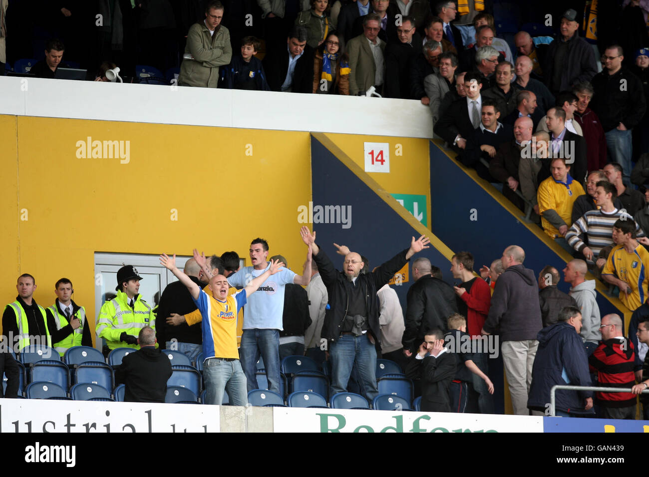 Mansfield Town's fans storm the boardroom to get to owner Keith Haslam ...