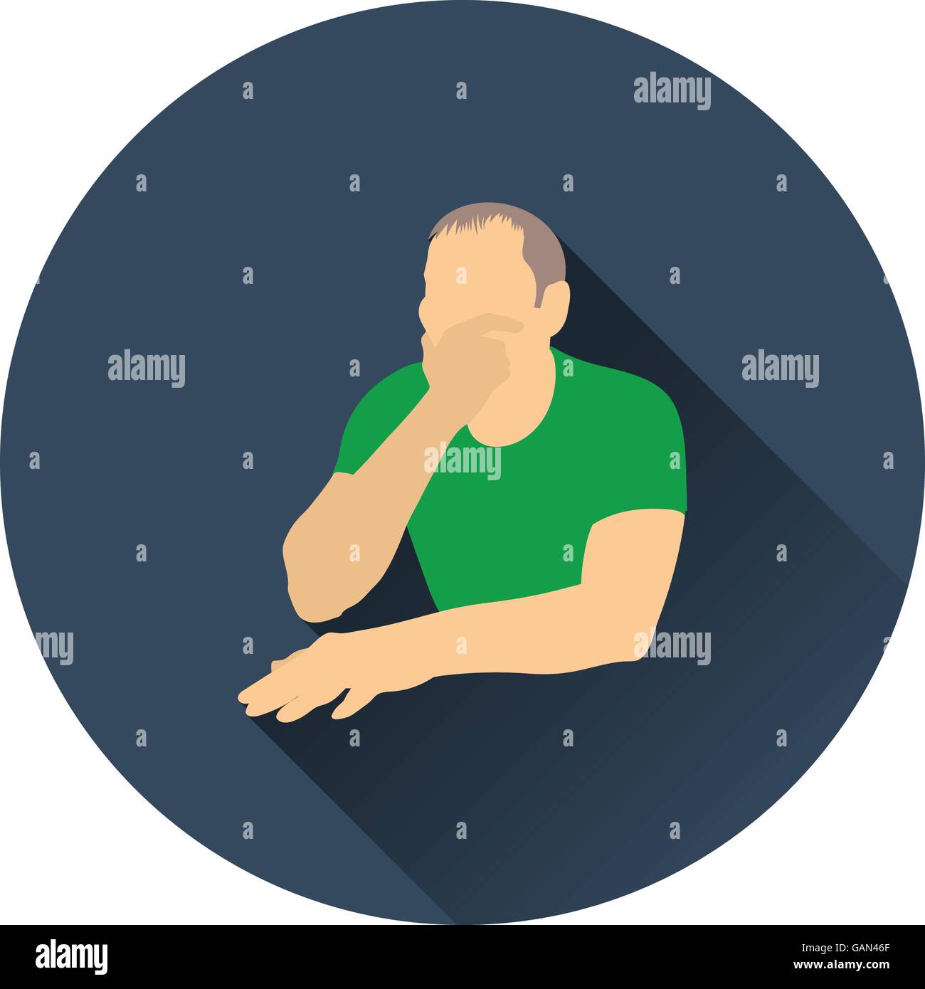 Closeup portrait young confused business Stock Vector Images - Alamy