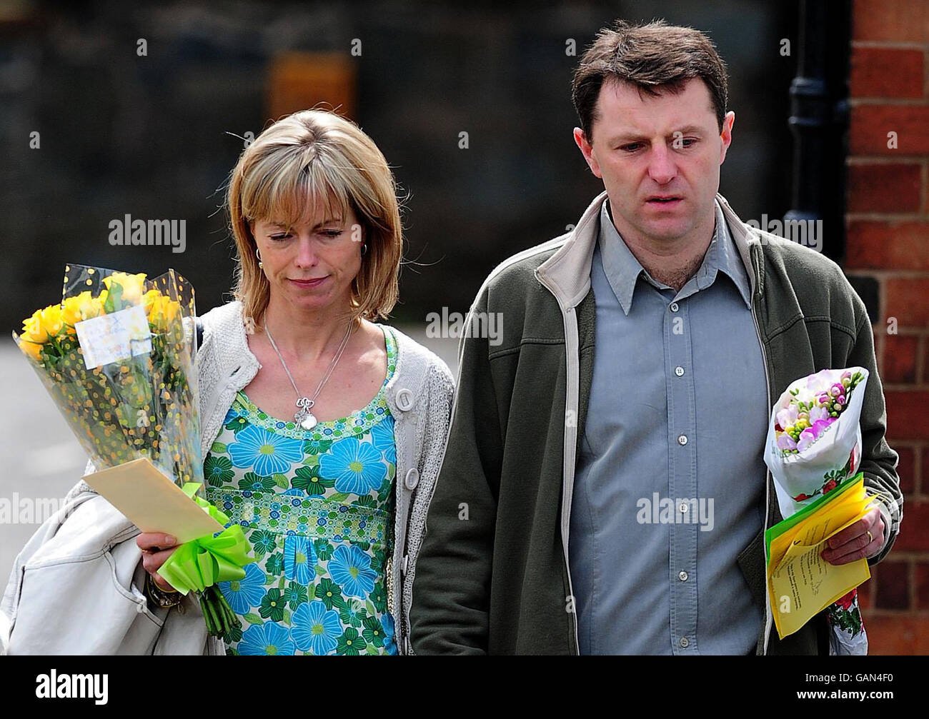 Kate and Gerry McCann leave St. Mary & St. John Rothley Parish Church ...