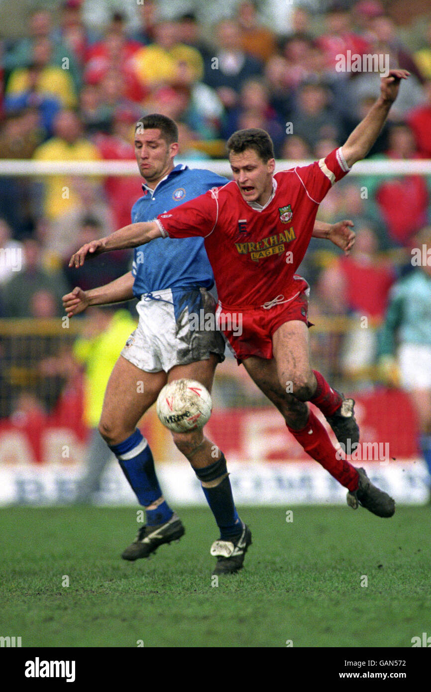 Soccer barclays league division three chesterfield v wrexham hi-res ...
