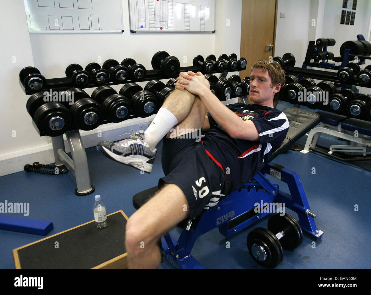 Rangers player Steven Davis at their Murray Park training complex ...