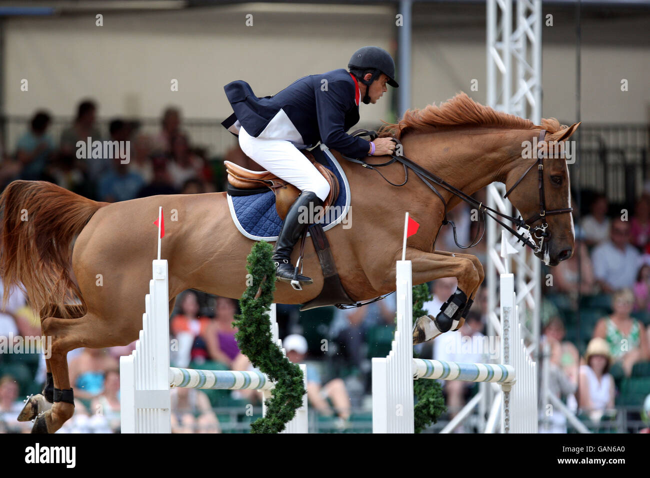 Great Britain's Duncan Inglis riding Sunkist 13 competes in the Royal ...