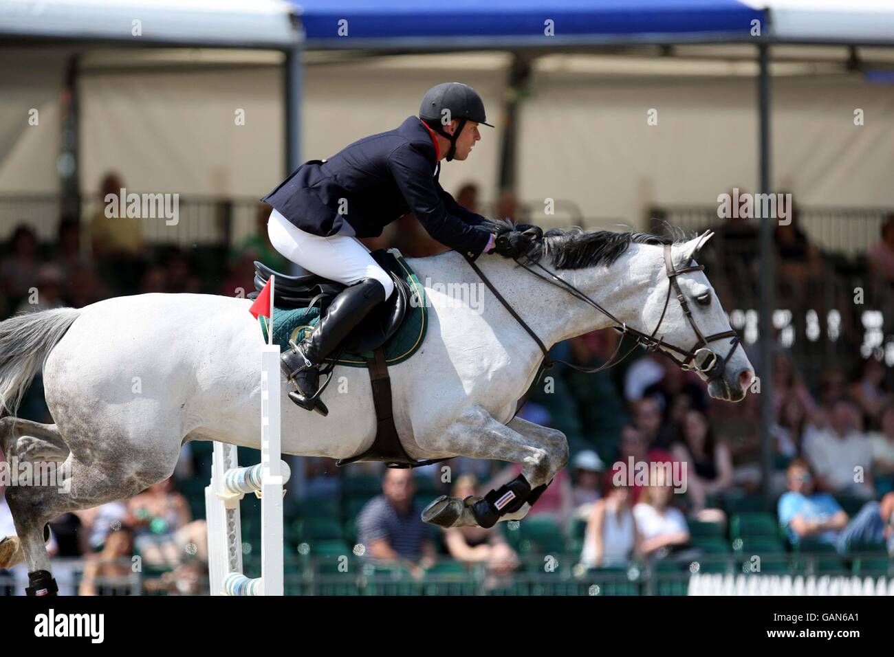 Great Britain's Robert Bevis riding Connery 9 competes in the Royal ...