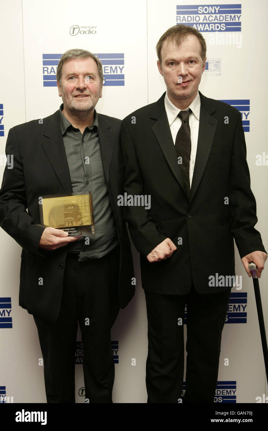 Edwyn Collins (right) presents the Music Special Award to 'The Feelgood ...