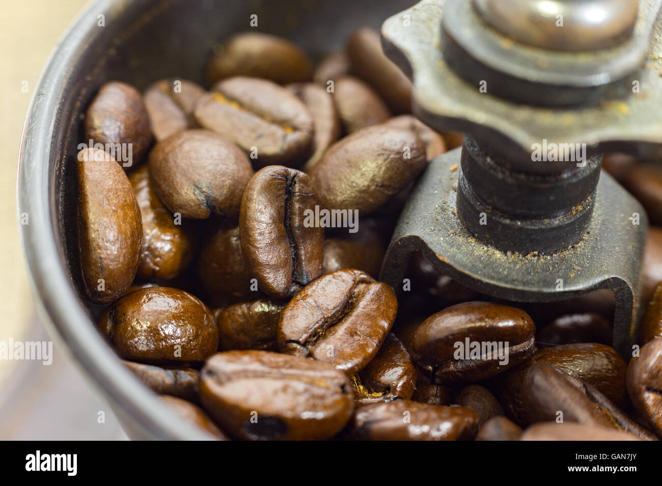Hand coffee mill hi-res stock photography and images - Alamy