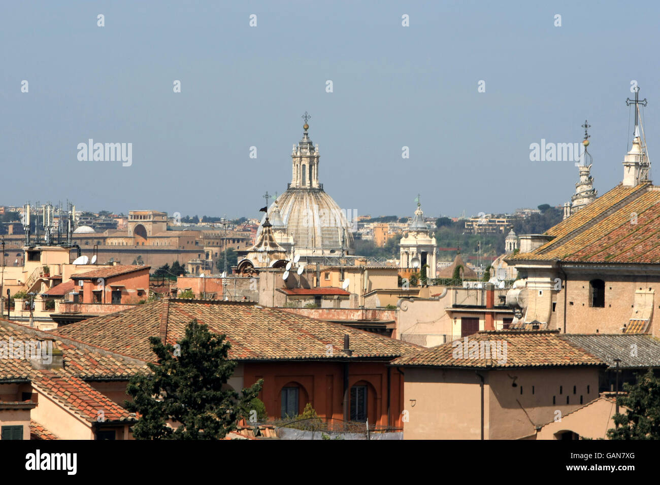 Travel - City Views - Rome. A general view of the rooftops in Rome ...