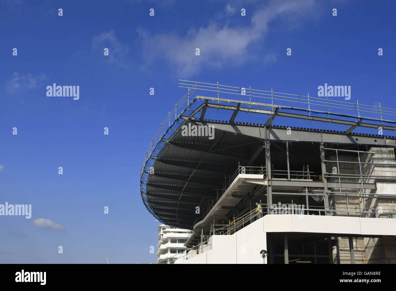 Horse Racing - Grandstand Redevelopment - Epsom Downs Racecourse Stock ...