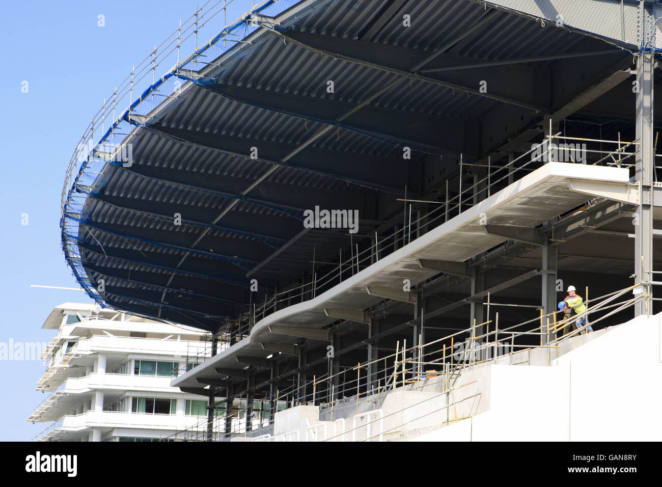Horse Racing - Grandstand Redevelopment - Epsom Downs Racecourse Stock ...